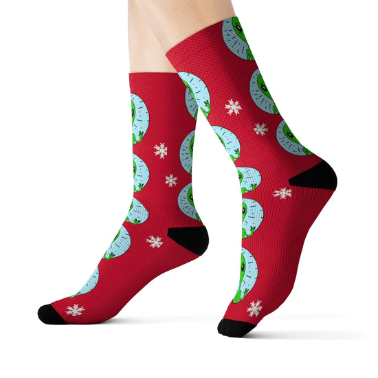 Holiday Weird Alien Socks – Onetify