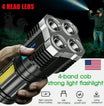 Ultra Bright Waterproof Outdoor LED Flashlight with Side Lamp – Onetify