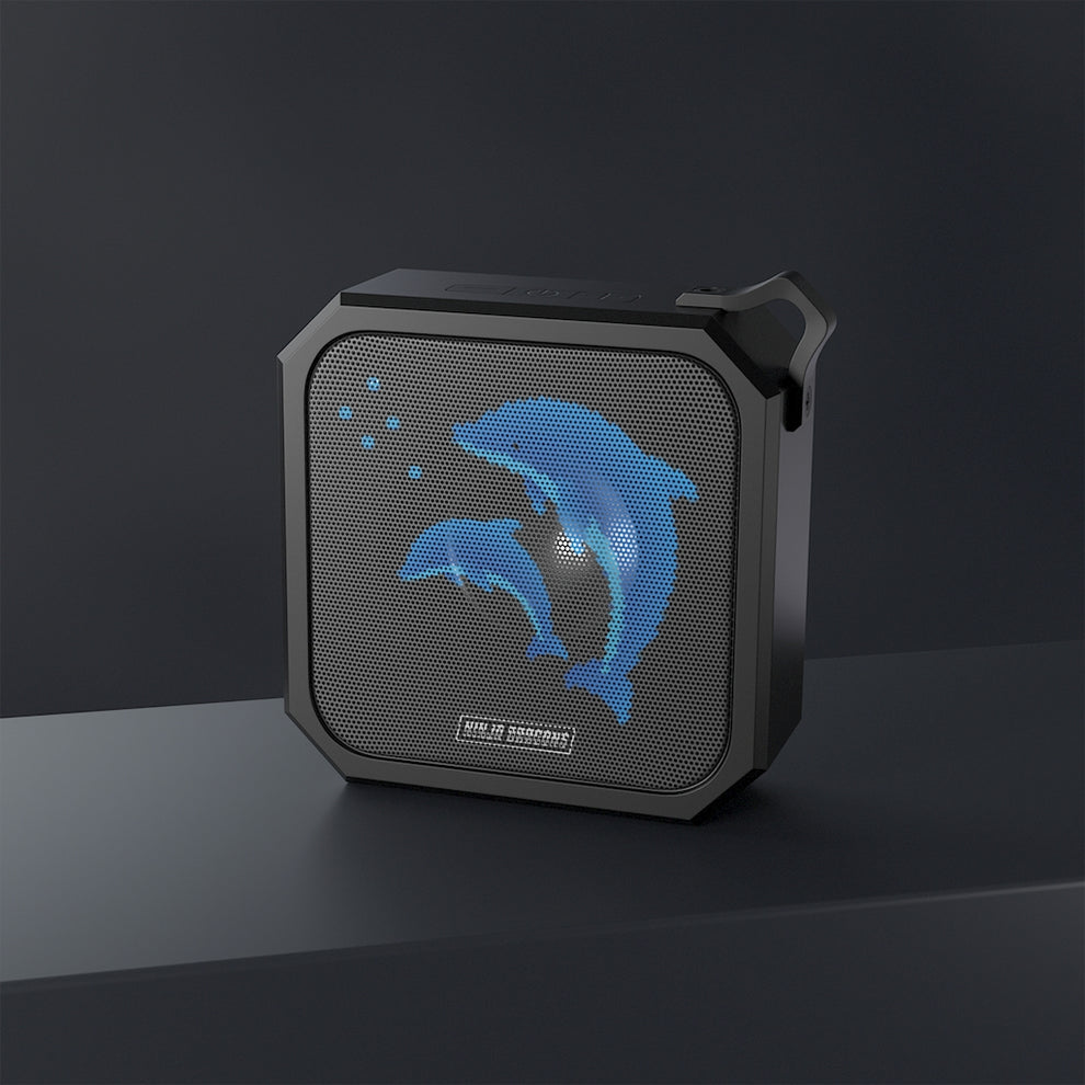 Ninja Dragons Dolphin Retro Pixel Waterproof Bluetooth Speaker – Onetify