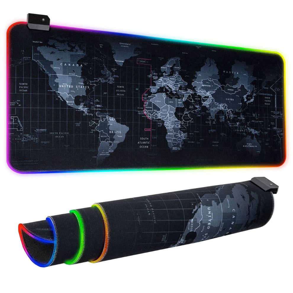 Dragon RGB Gaming Mouse Pad World Map – Onetify
