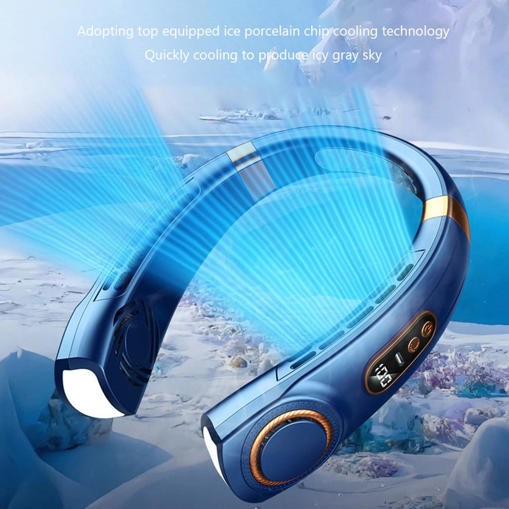 Wearable 5 Speed Fan with LED – Onetify