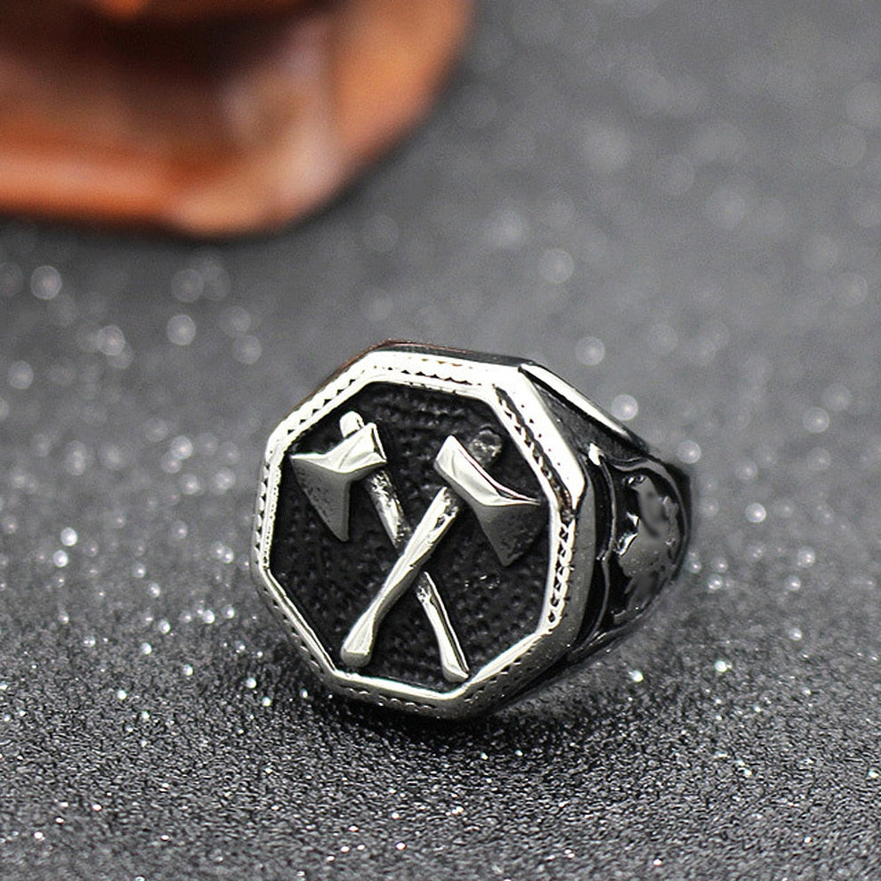 Viking Double Axe Ring – Onetify