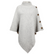 Womens Turtleneck Poncho With Side Buttons Details – Onetify