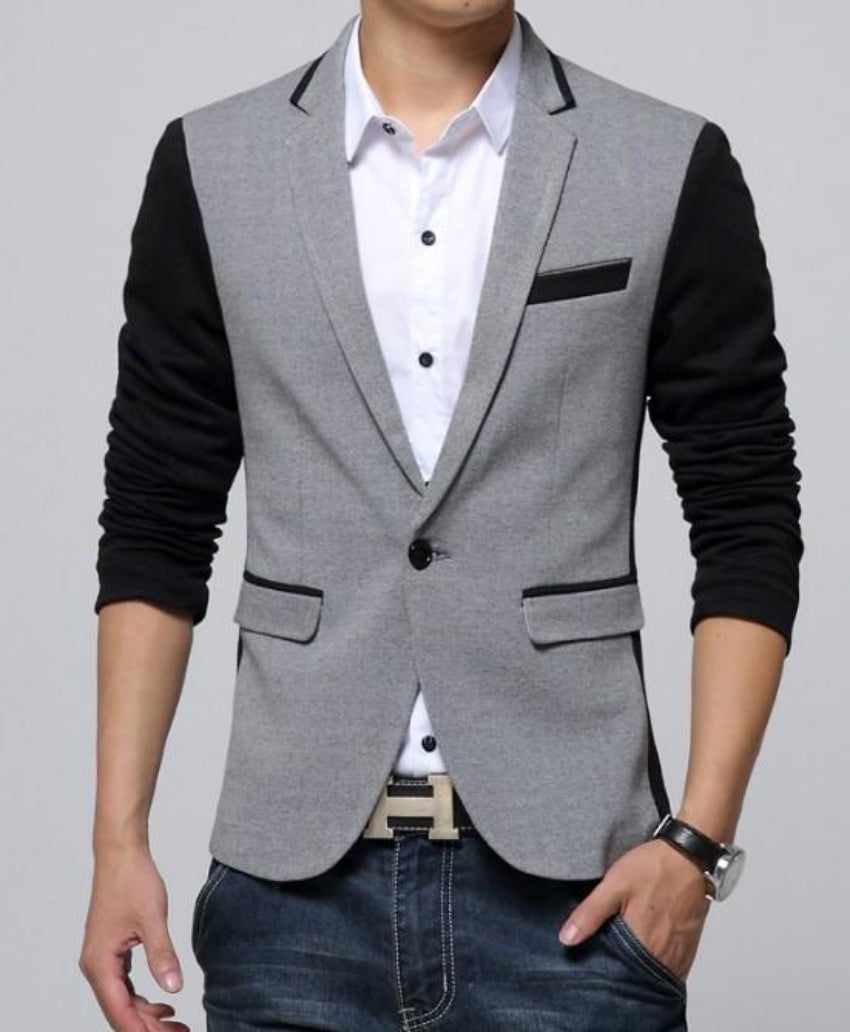 Mens Casual One Button Short Blazer Jacket – Onetify