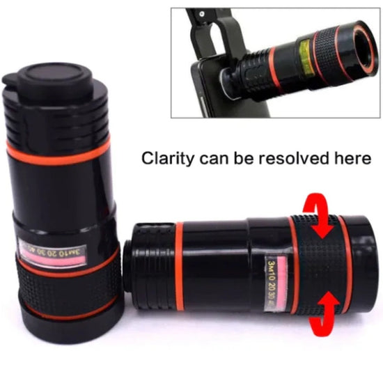 Dragon 8X HD Optical Zoom Smartphone Lens with Universal Mobile Phone ...