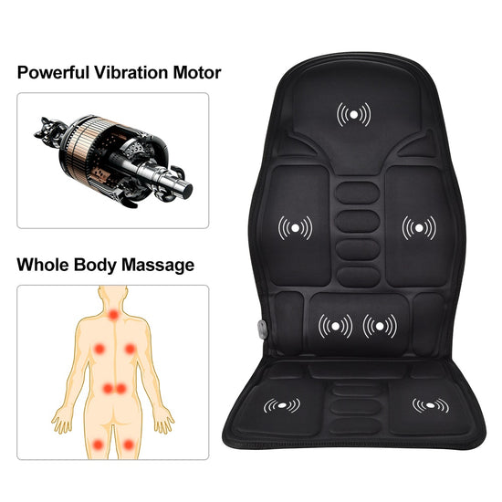 Portable Vibrating Heat Therapy Massage Cushion Mattress – Onetify