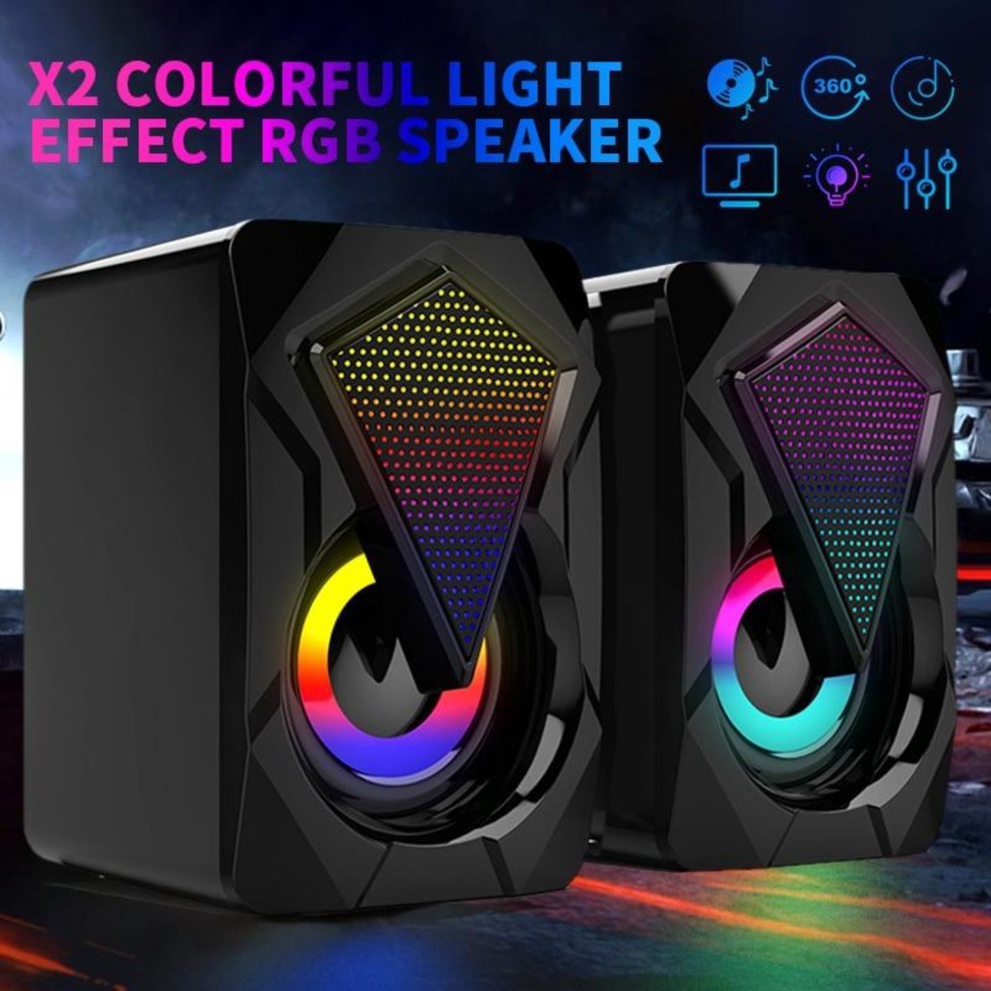 Dragon RGB Computer Gaming Speakers – Onetify