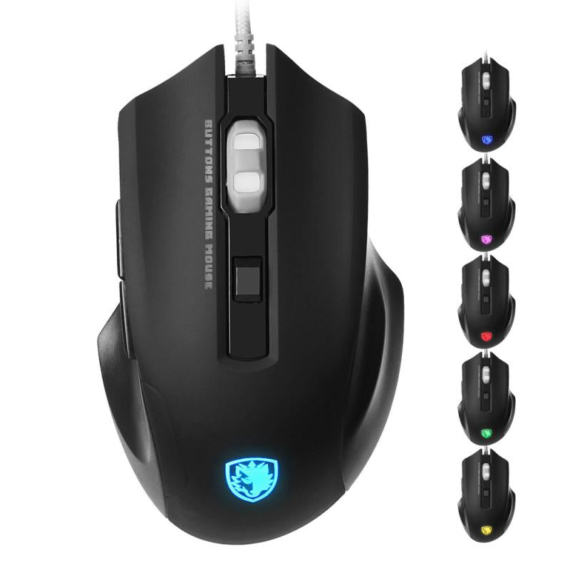 6 Buttons 2500 DPI LED Optical Wired Gaming Mouse – Onetify