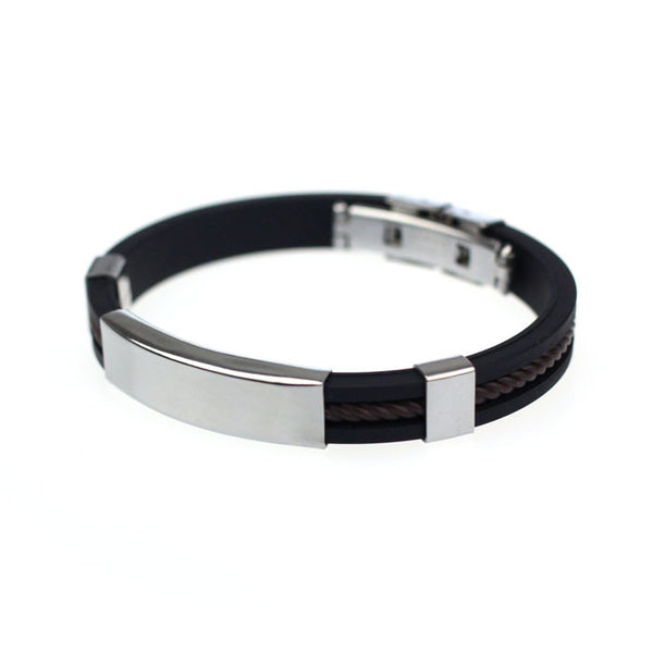 Mens Casual Street Style Stainless Steel Bracelet – Onetify