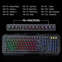 Ninja Dragons Premium NX900 USB Wired Gaming Keyboard and Mouse Set ...