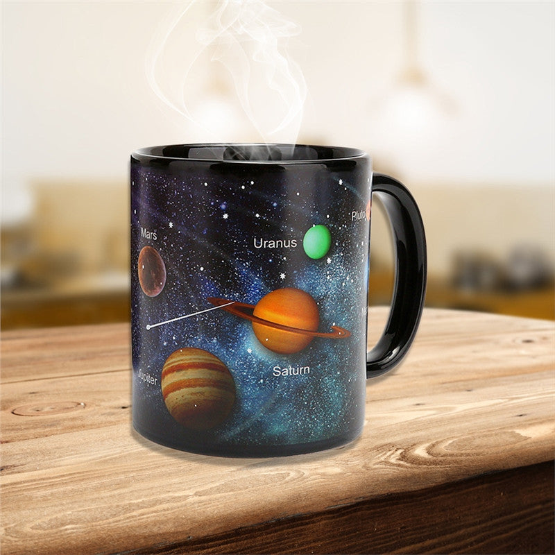 Space Theme Heat Sensitive Color Changing Ceramic Mug – Onetify