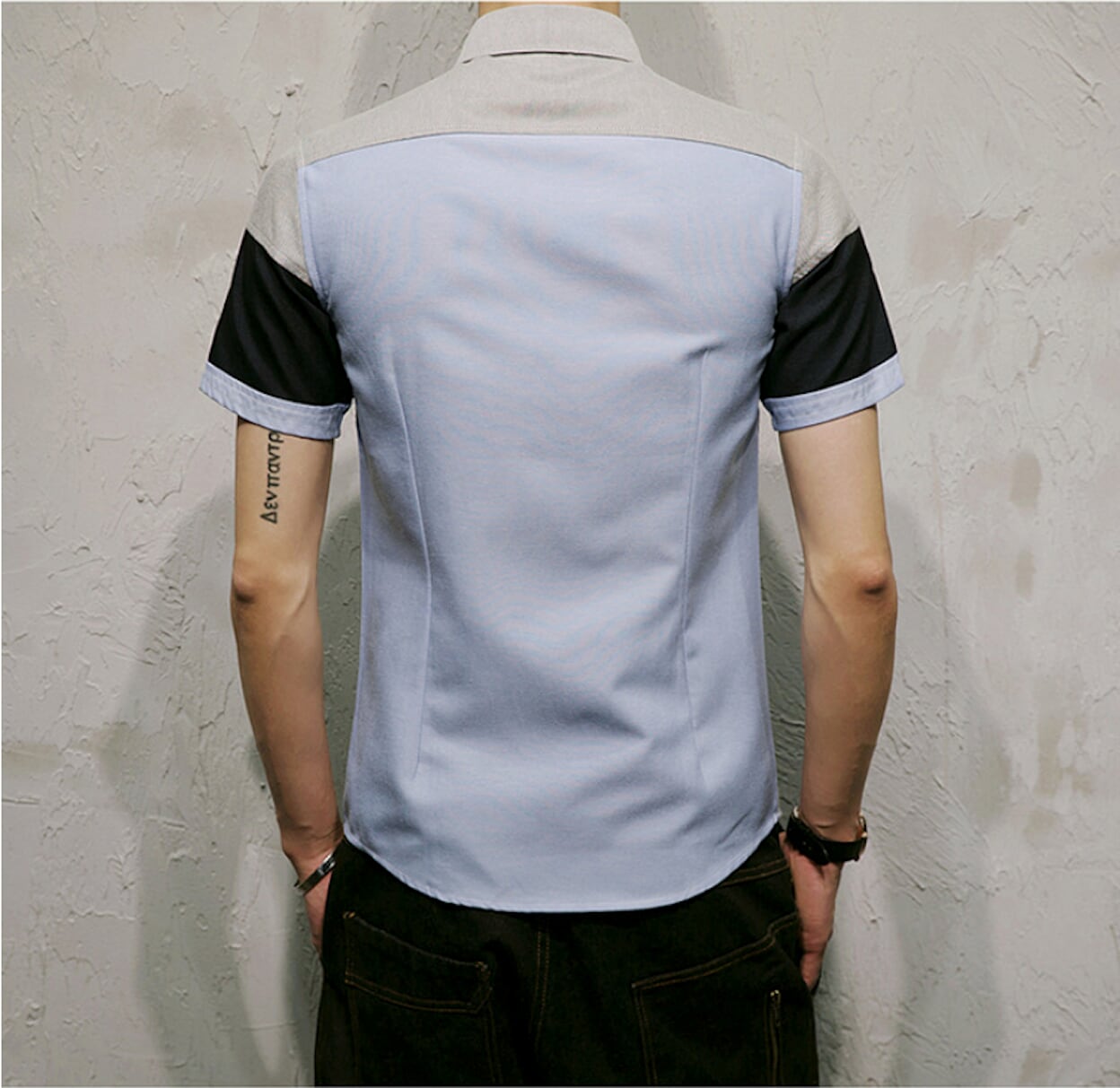 Mens Color Block Shirt – Onetify